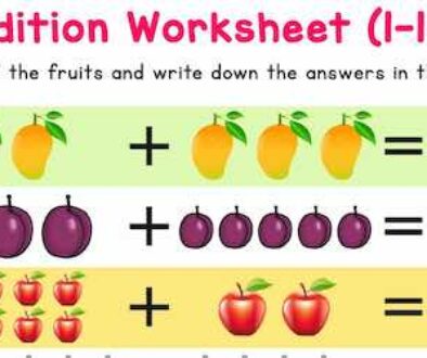 Addition Practice Worksheet For Kindergarten
