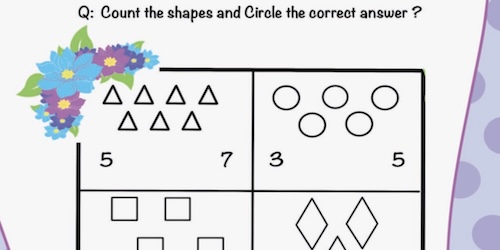 Count And Write | Free Counting Printable For Kindergarten - For Kids ...