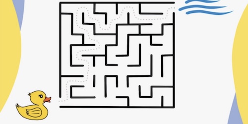 Maze | Free Puzzle Printable For Kindergarten - For Kids Education