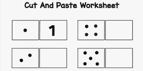 Numbers | Free Cut And Paste Worksheet - For Kids Education