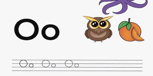 Trace And Write Letter "O" | Free PDF Printable - For Kids Education
